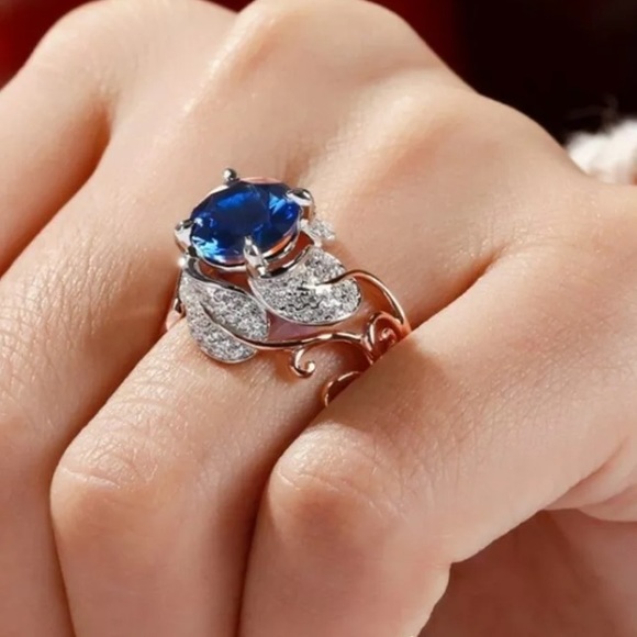 Jewelry | Blue Rose Ring | Poshmark